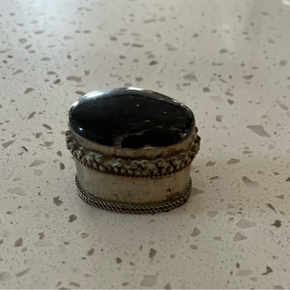 Accents | Vintage Teeny Silver Metal Collection Box With Lid | Poshmark
